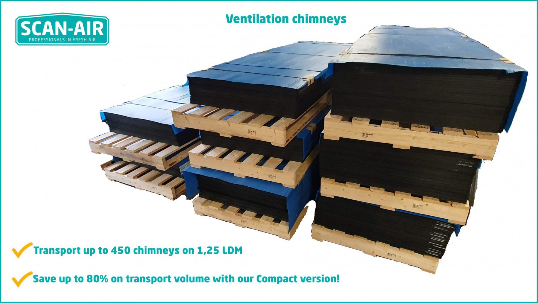 In the spotlight: Compact version ventilation chimneys - Scan-Air